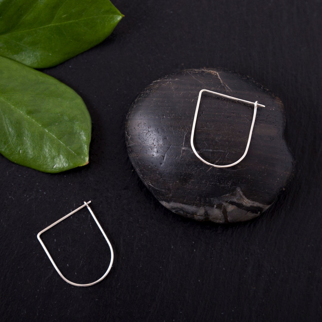 Sterling Silver Wire Earring - Etsy