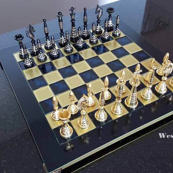 Black and Gold Chess - Etsy