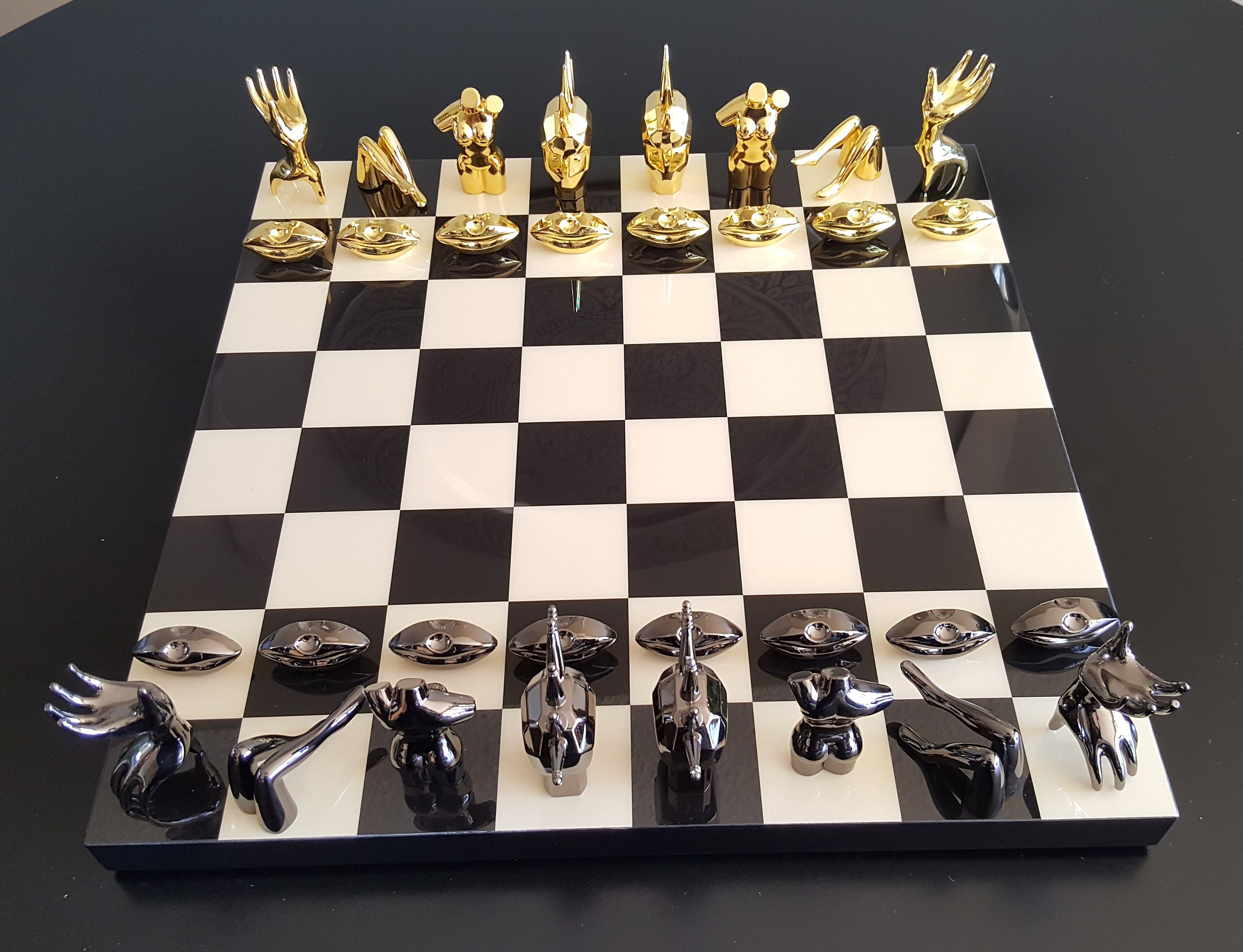 Body Art Sculpture Chess Set - Etsy