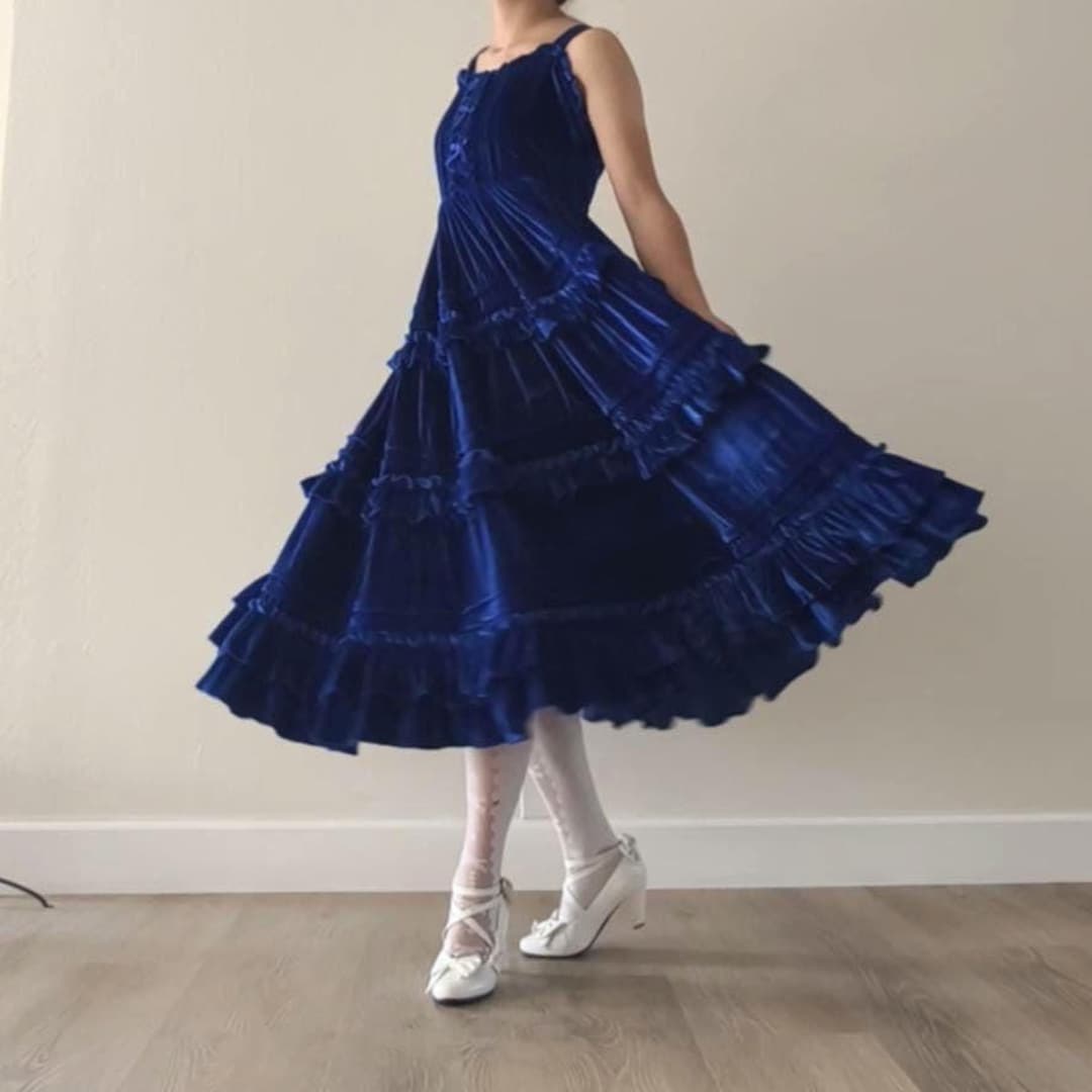 Navy Blue, the Flight of Freedom, Prom Dress, Quinceañera Dress, Lolita ...