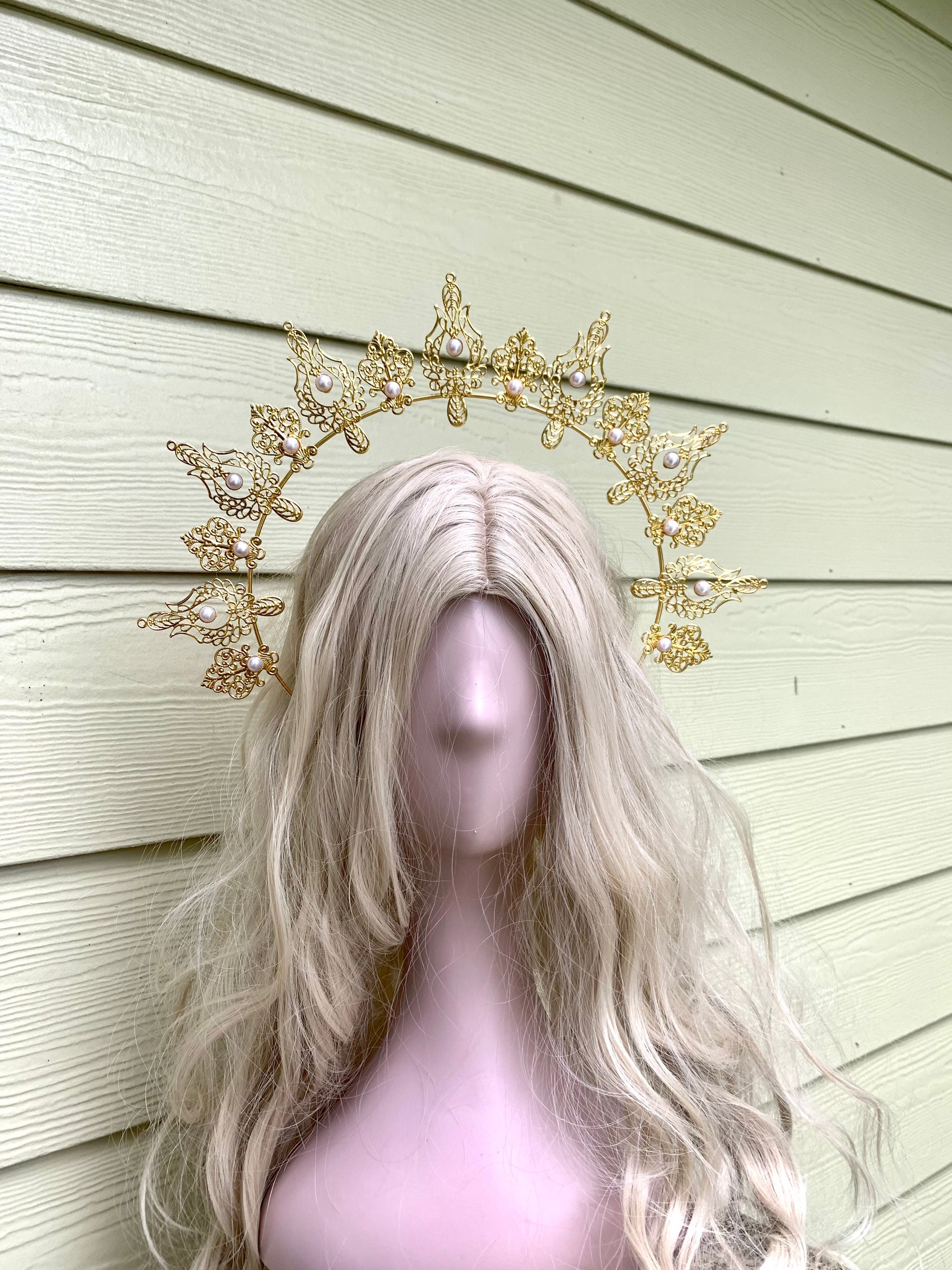 Finished Style 1 Soldered-halo Crown Halo Crown Gothic - Etsy