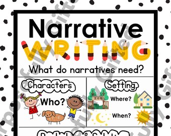 Narrative Writing Anchor Chart - Etsy