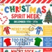 Editable Christmas Spirit Week Flyer Canva Template, School Spirit ...