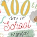 100th Day of School Flyer Grandparents 100 Years Old Fun Day to ...