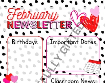 May Newsletter Template | May Daycare Newsletter Canva Template ...
