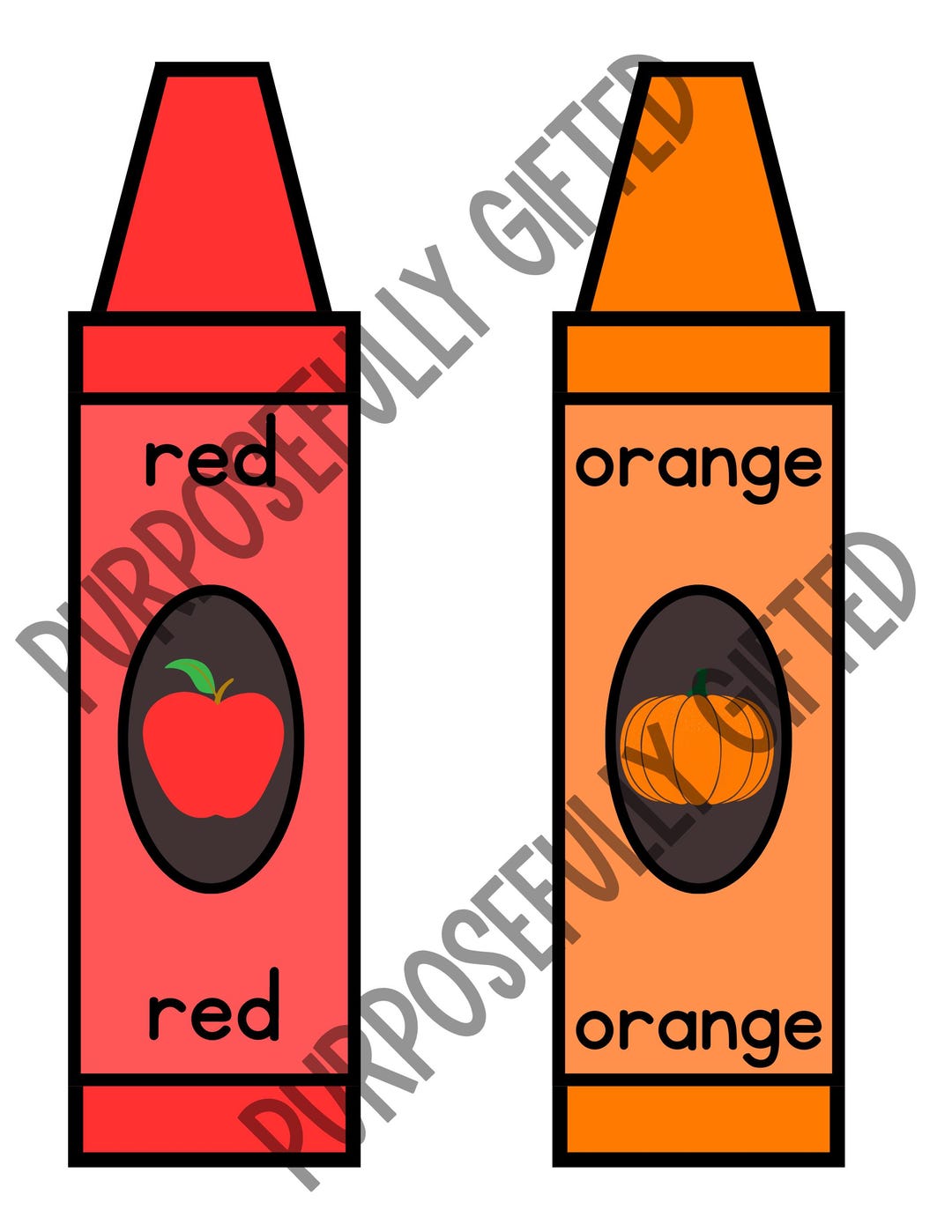 Classroom JUMBO Printable Crayon Color Posters, Elementary Classroom - Etsy