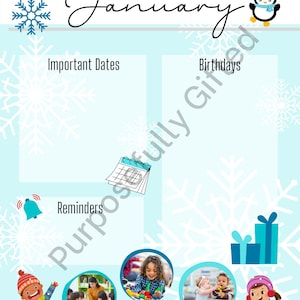 January Daycare Canva Template | January Daycare Newsletter Canva ...