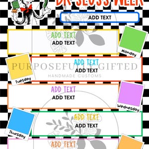 Read Across America Week 2025, School Spirit Week Schedule School Pto ...