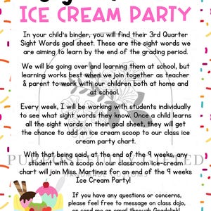 Printable Classroom Reward Chart for Students - Sight Word Goal Chart ...