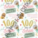 100th Day of School Flyer Grandparents 100 Years Old Fun Day to ...