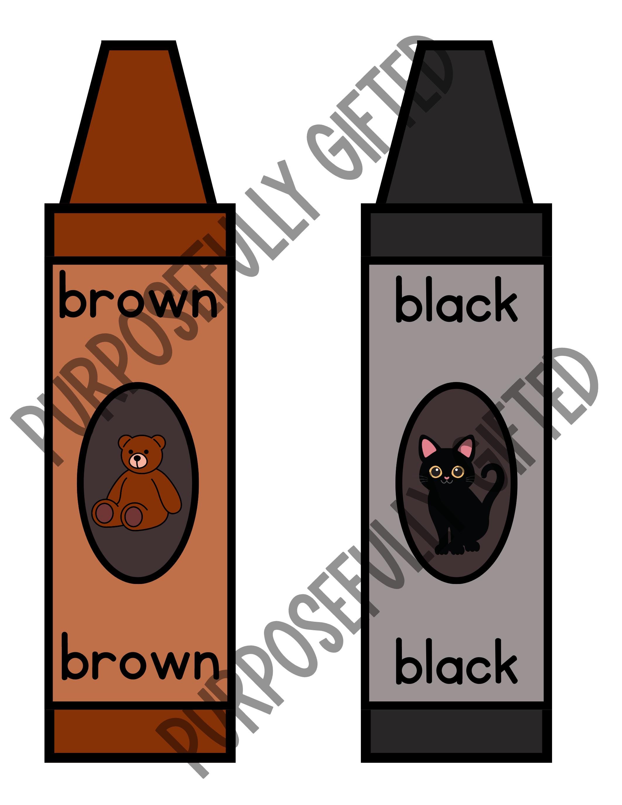 Classroom JUMBO Printable Crayon Color Posters, Elementary Classroom - Etsy