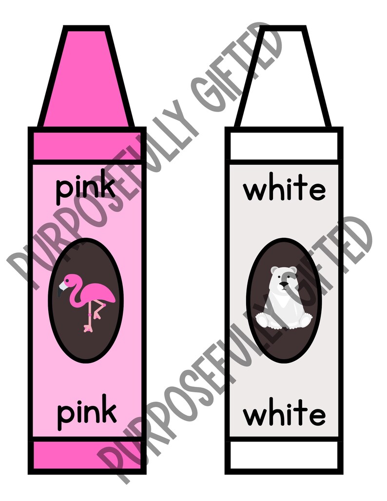 Classroom JUMBO Printable Crayon Color Posters, Elementary Classroom - Etsy