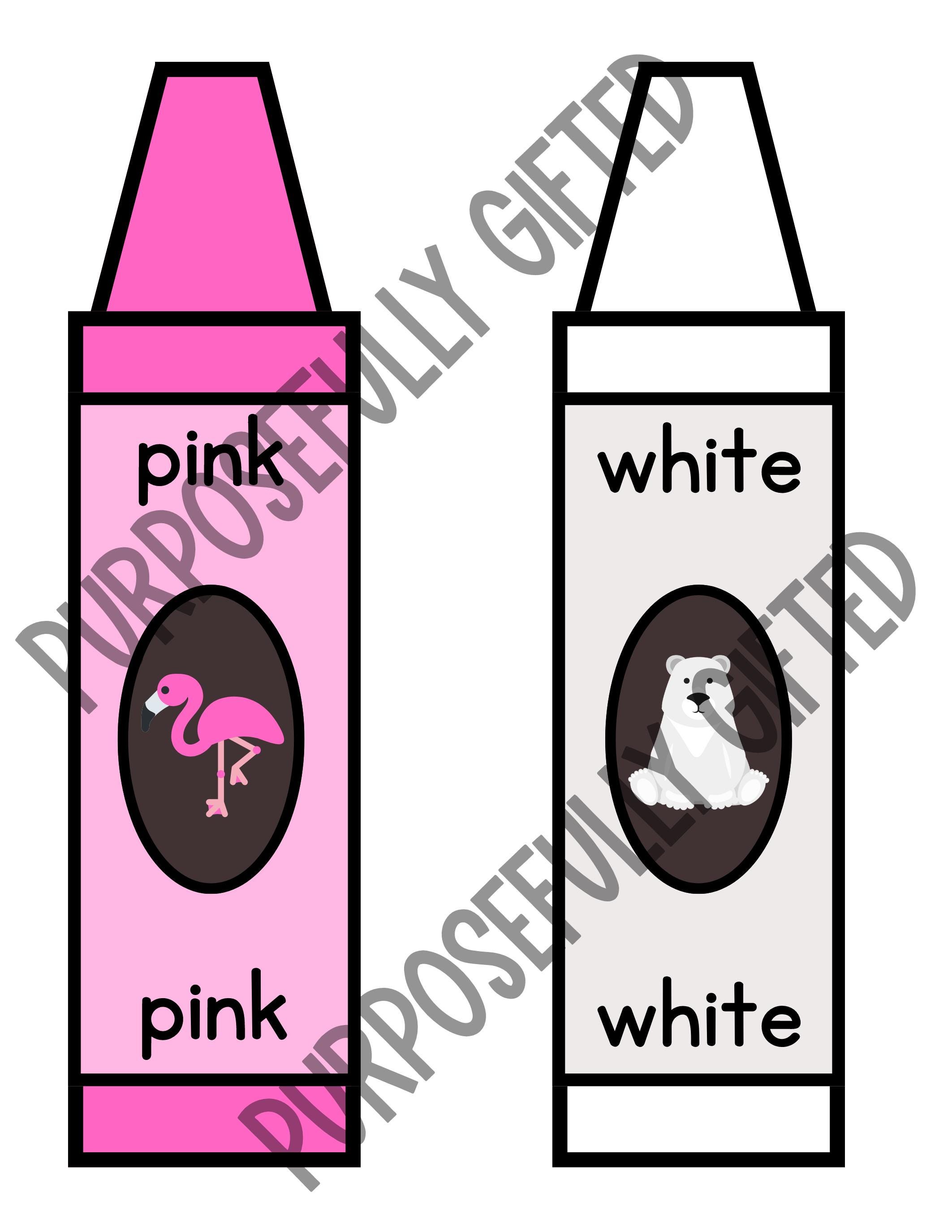 Classroom JUMBO Printable Crayon Color Posters, Elementary Classroom - Etsy