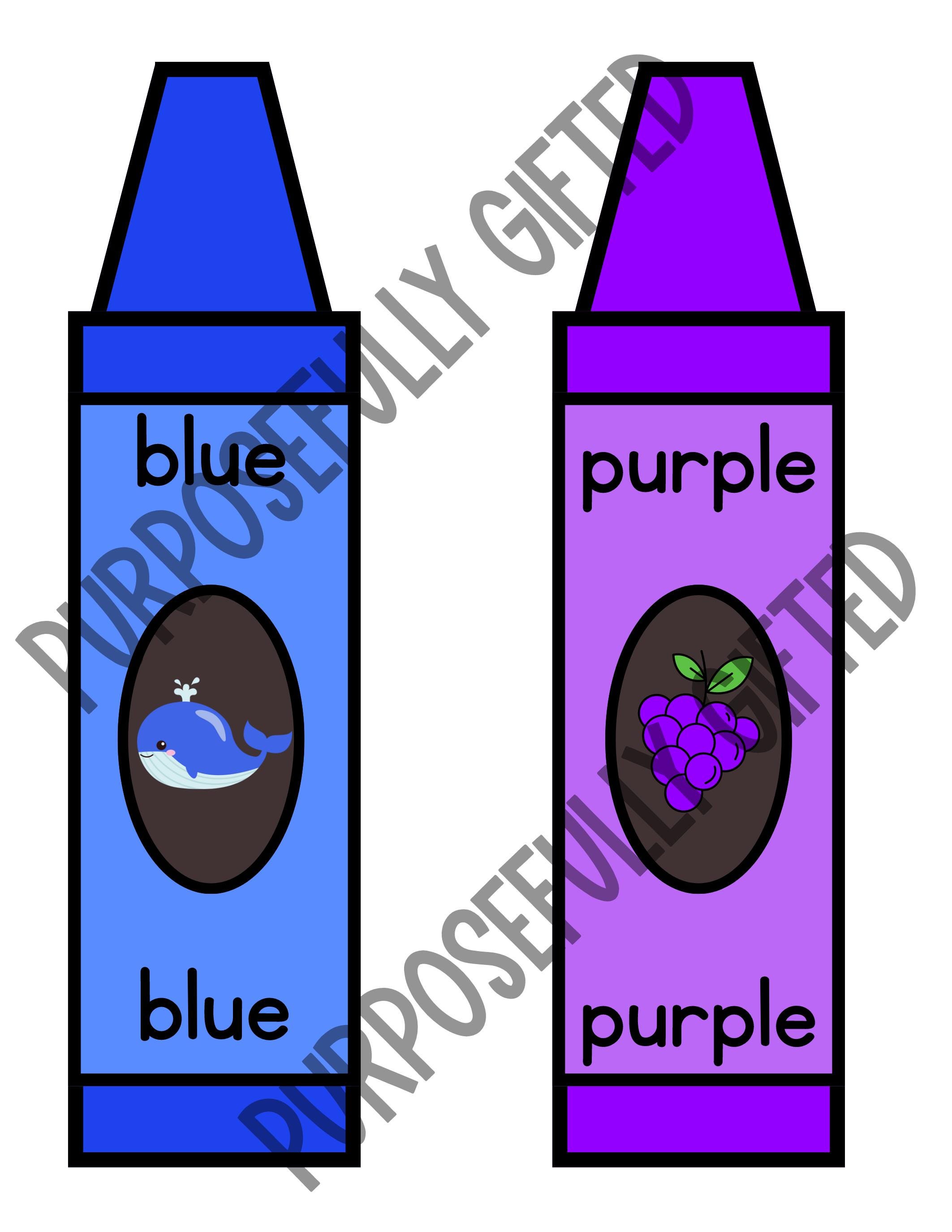 Classroom JUMBO Printable Crayon Color Posters, Elementary Classroom - Etsy