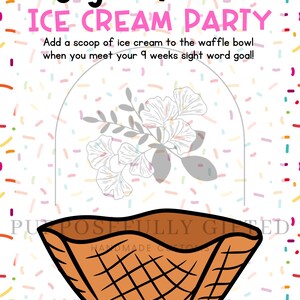 Printable Classroom Reward Chart for Students - Sight Word Goal Chart ...