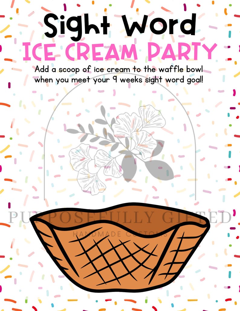 Printable Classroom Reward Chart for Students - Sight Word Goal Chart ...