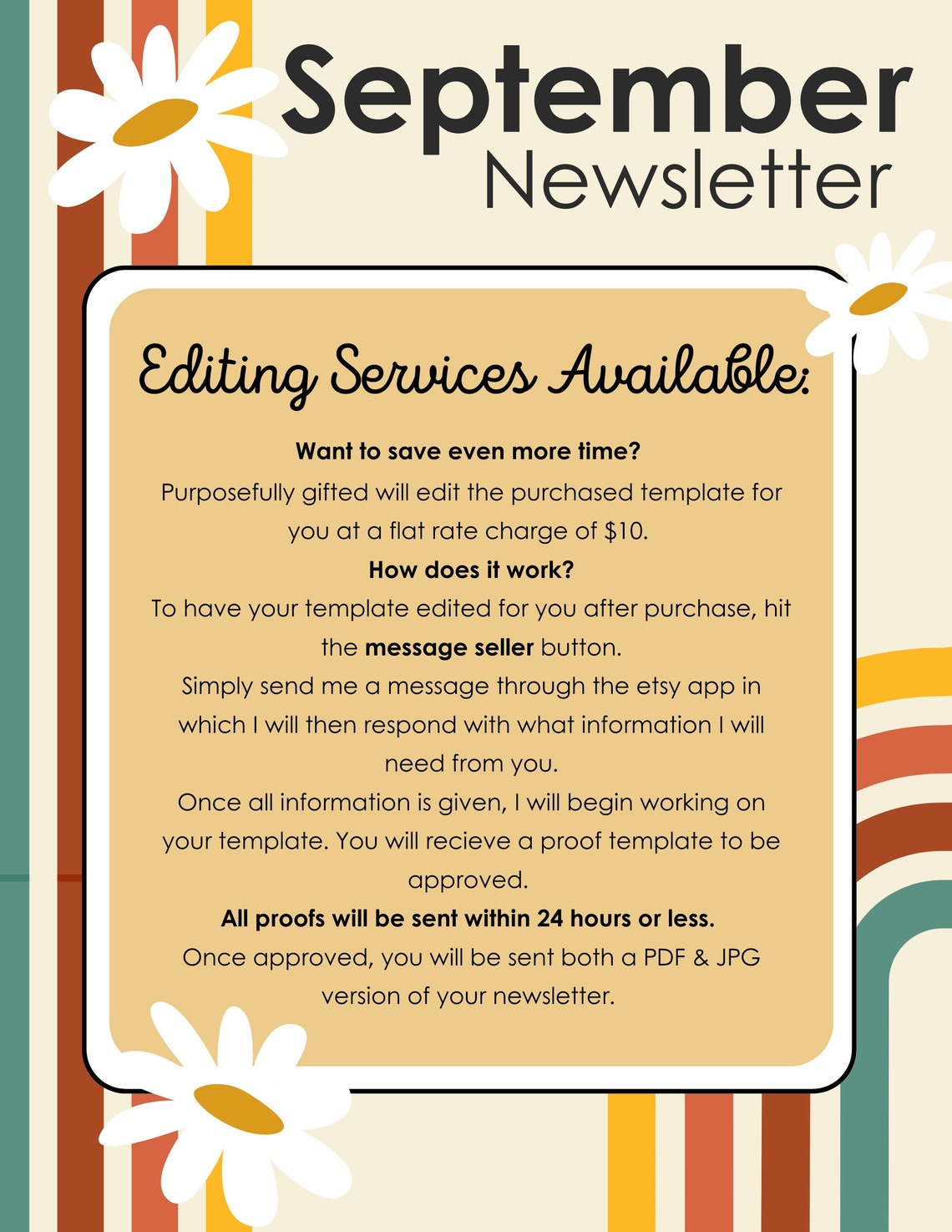 September Newsletter Template | September Daycare Newsletter Canva ...