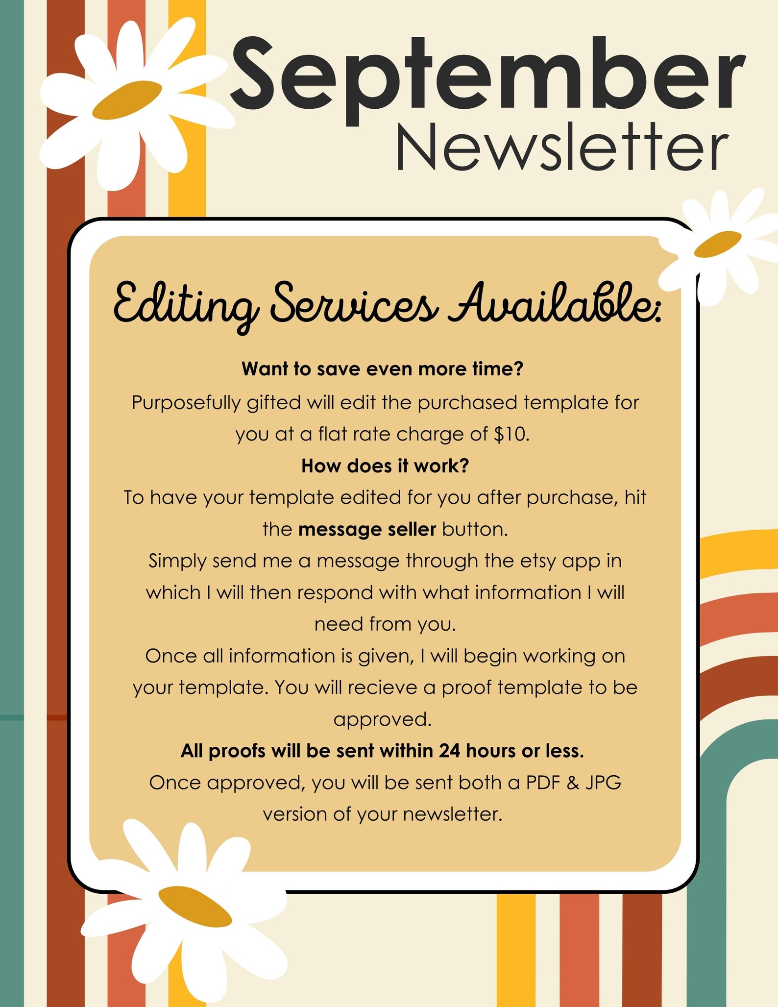 September Newsletter Template | September Daycare Newsletter Canva ...