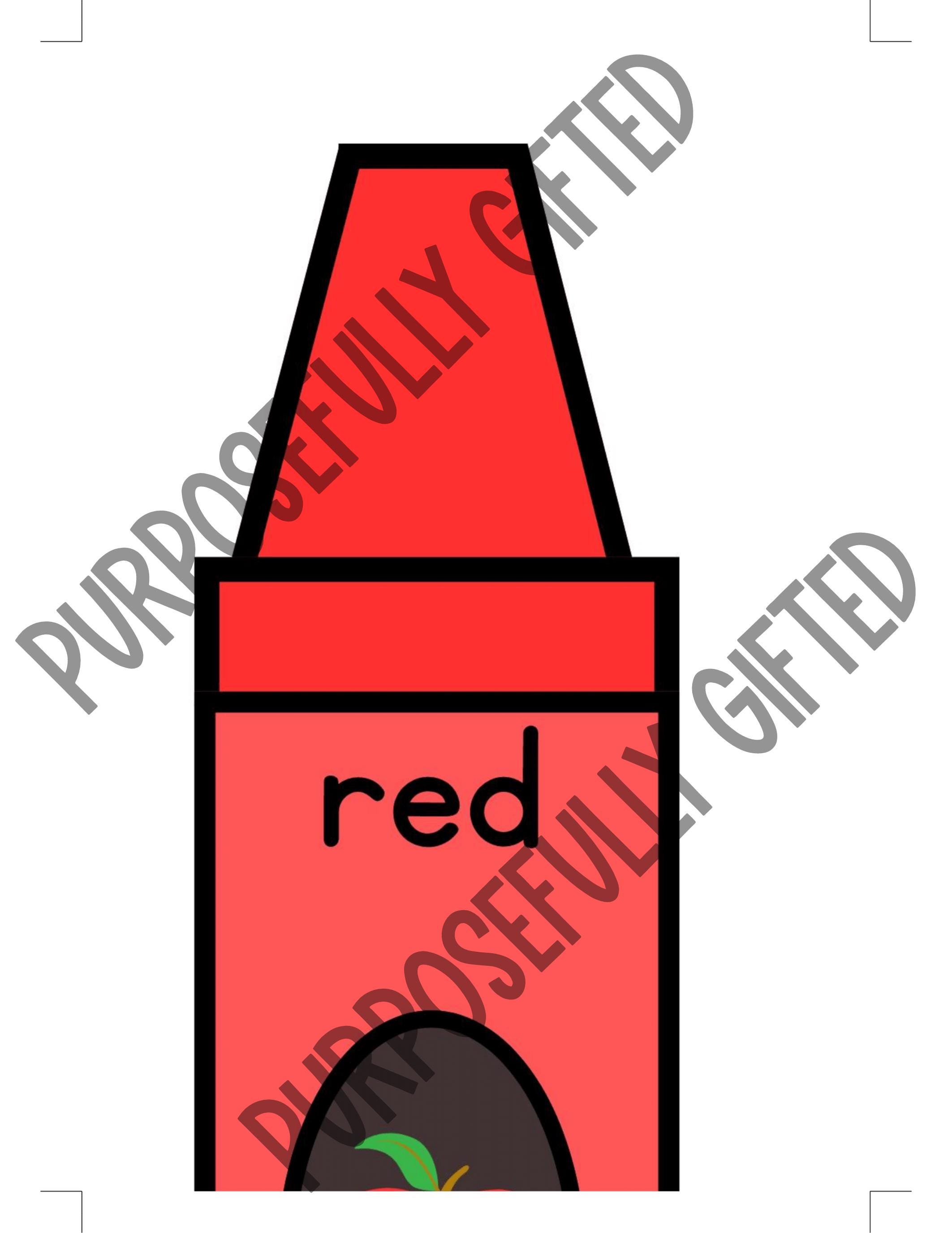 Classroom JUMBO Printable Crayon Color Posters, Elementary Classroom - Etsy