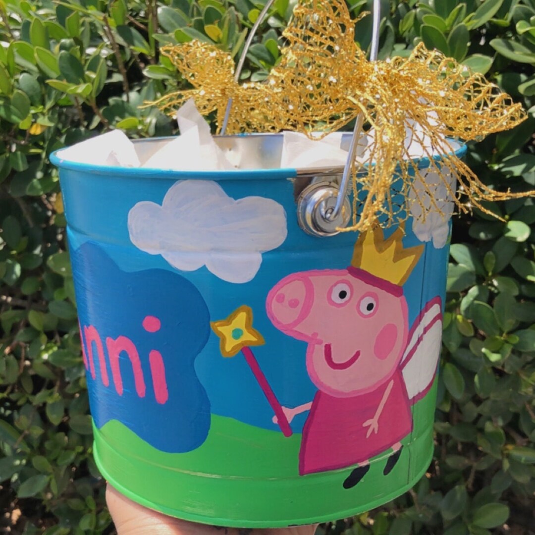 Hand Painted Custom Easter Pail, Customized Easter Pail, Hand Painted ...
