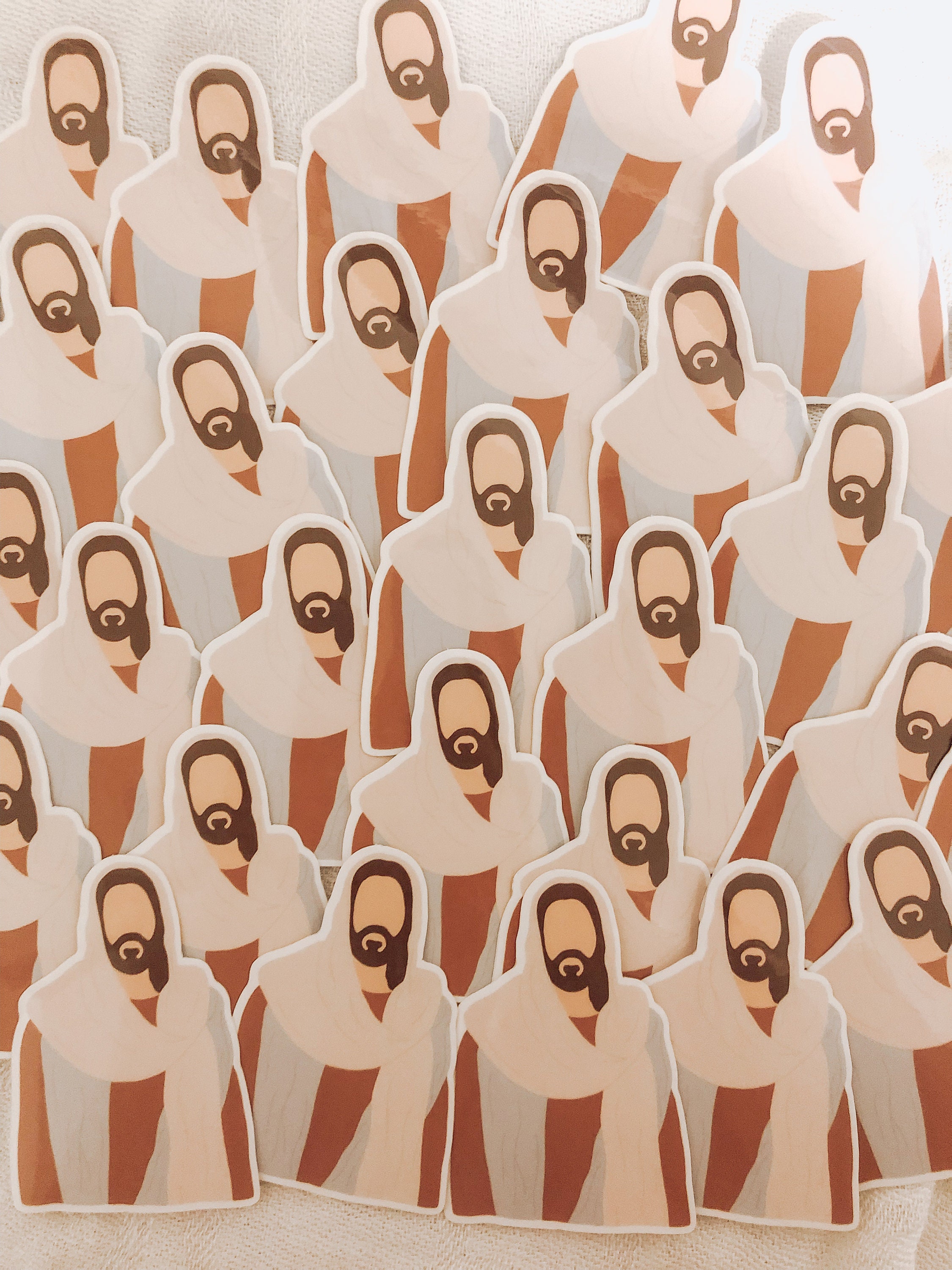 Jesus Christ Vinyl Sticker Water Bottle Stickers Laptop - Etsy