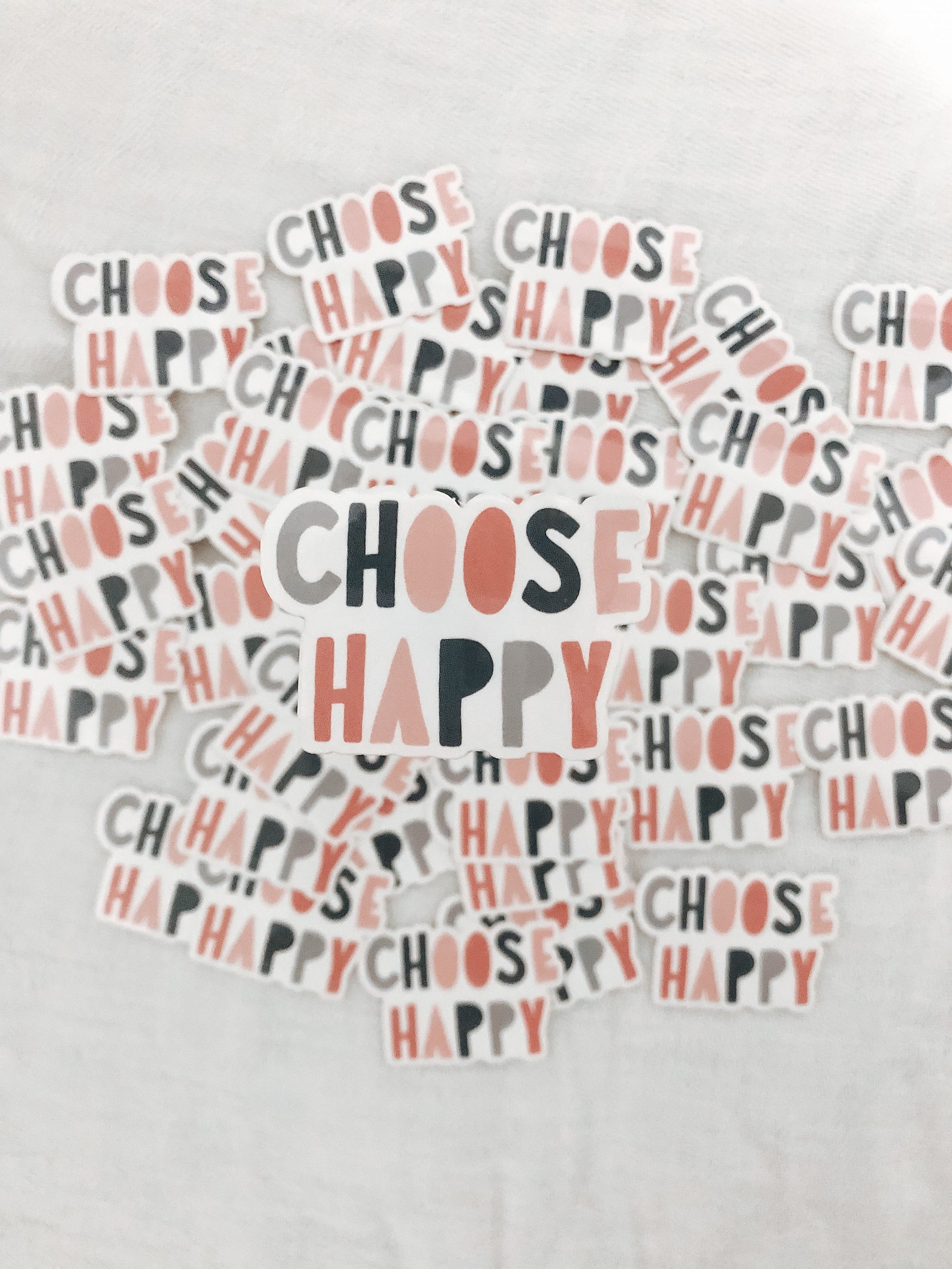 Pack of 3 Mini Choose Happy Stickers Vinyl Stickers - Etsy