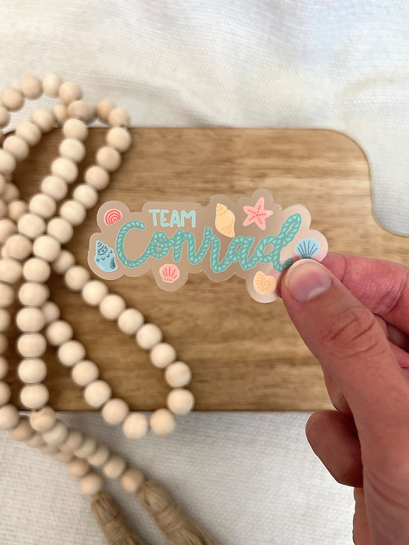 CLEAR Team Conrad Vinyl Sticker | the Summer I Turned Pretty Inspired ...