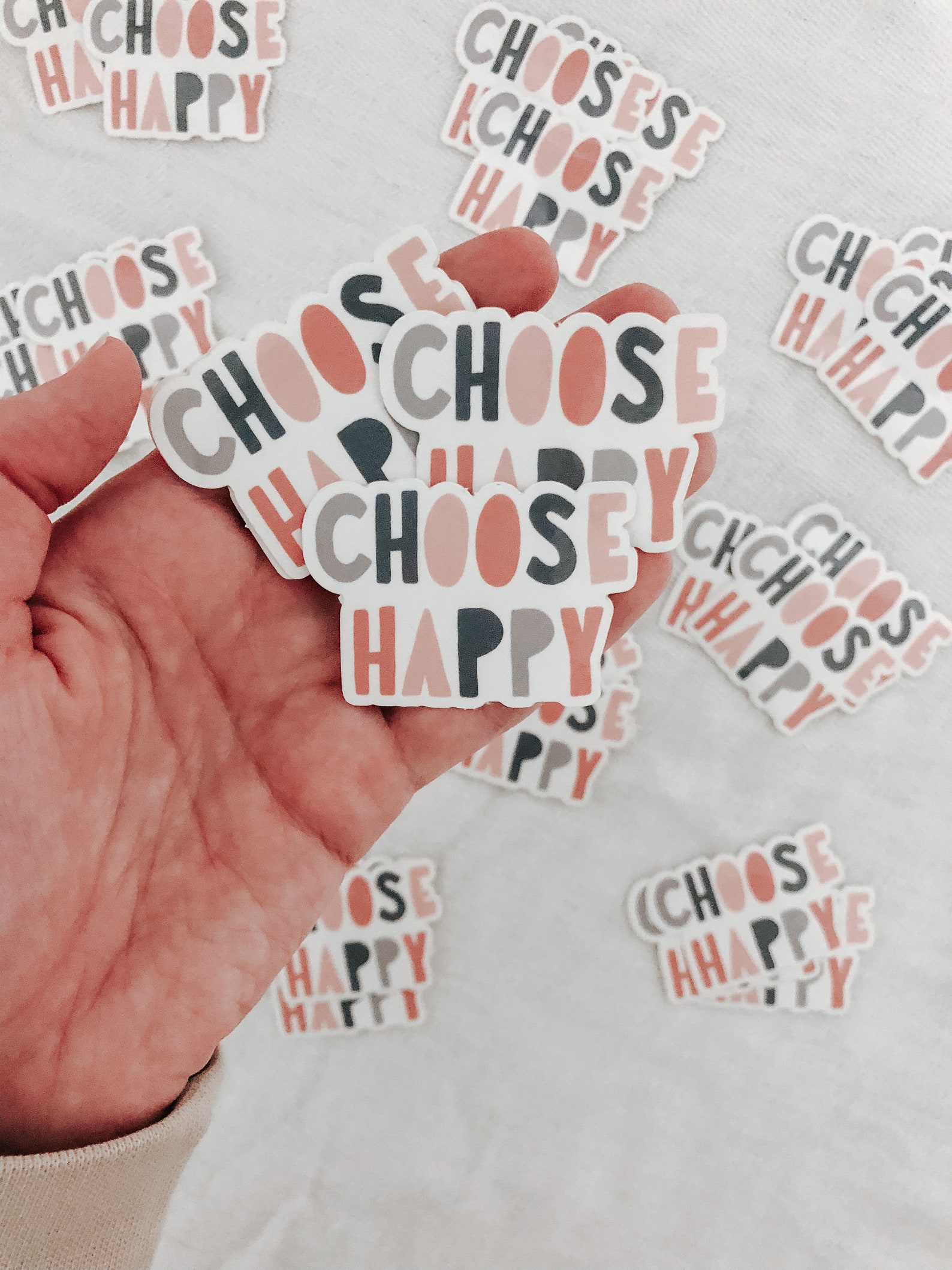 Pack of 3 Mini Choose Happy Stickers Vinyl Stickers - Etsy