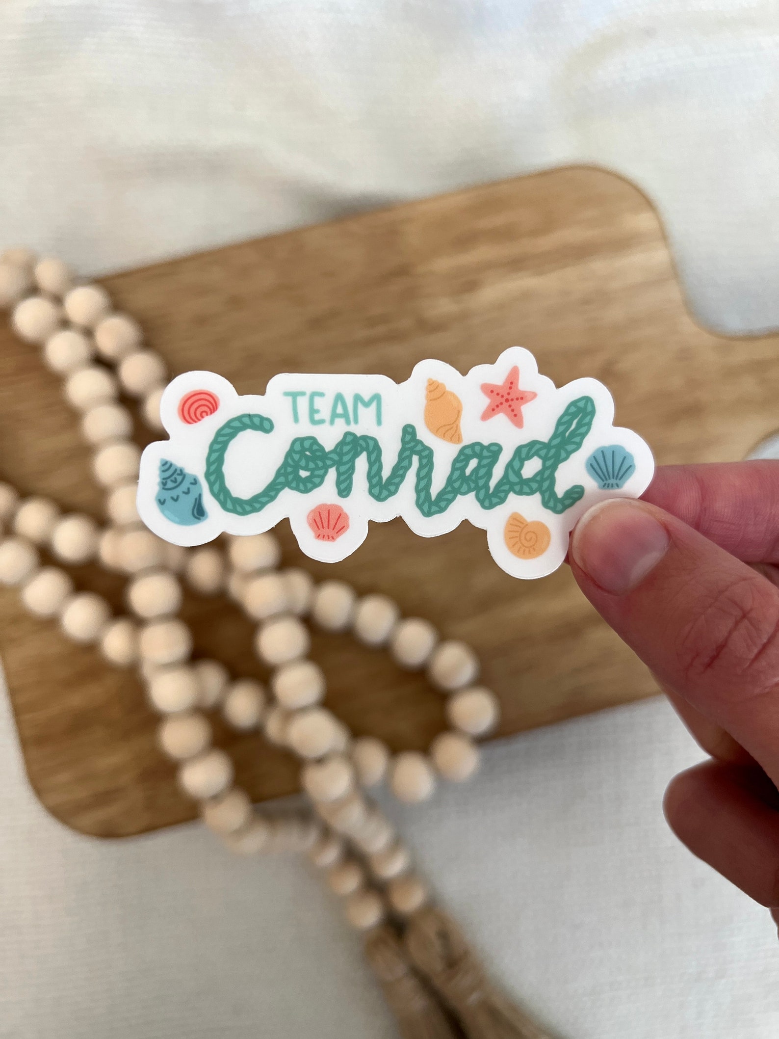 CLEAR Team Conrad Vinyl Sticker | the Summer I Turned Pretty Inspired ...