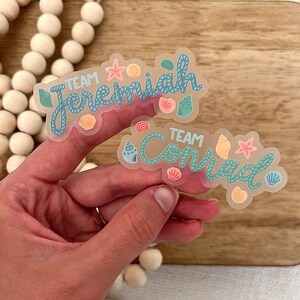 CLEAR Team Conrad Vinyl Sticker | the Summer I Turned Pretty Inspired ...