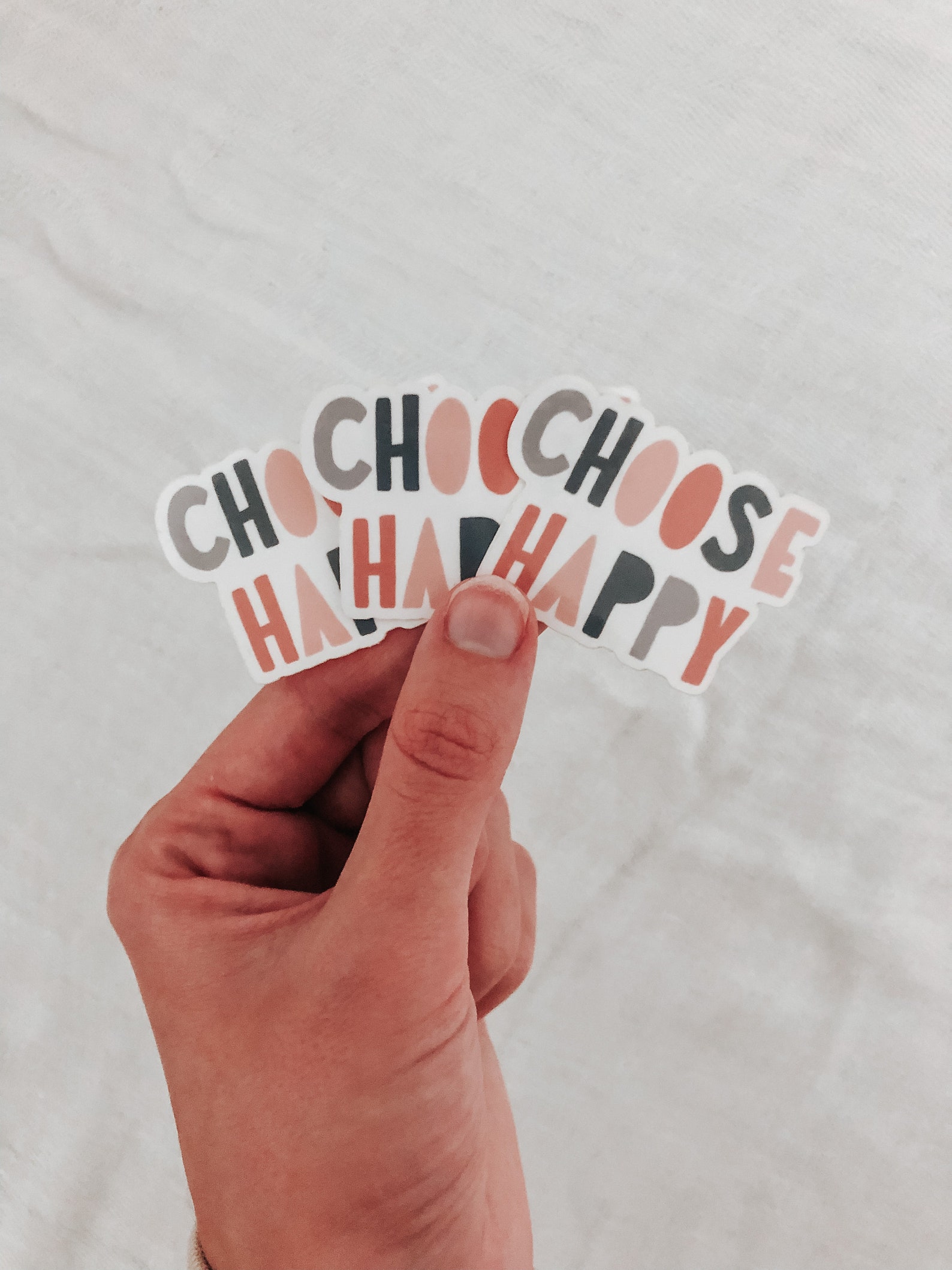 Pack of 3 Mini Choose Happy Stickers Vinyl Stickers - Etsy