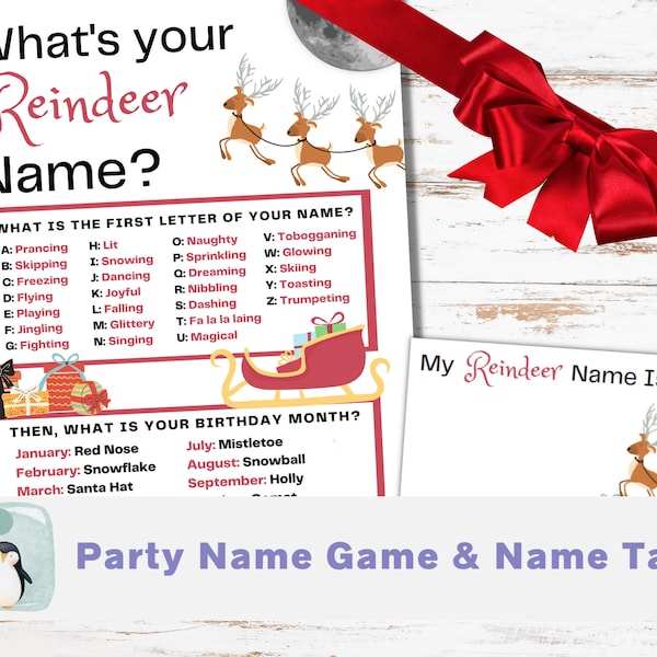 Reindeer Party - Etsy