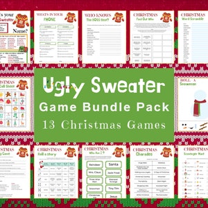 Ugly Sweater Scavenger Hunt Printable Christmas Games - Etsy