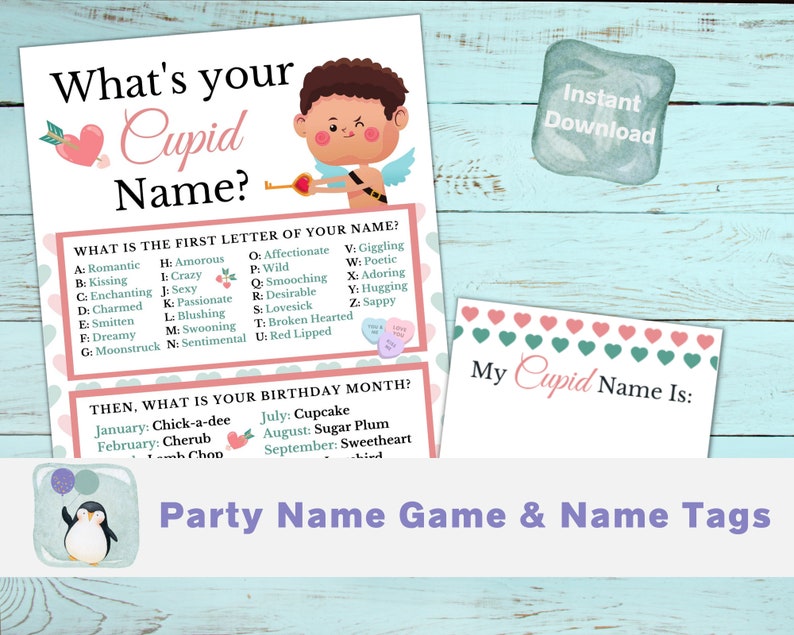 Cupid Party Game for Your Kid or Adult Valentine's Day Party! A Perfect ...