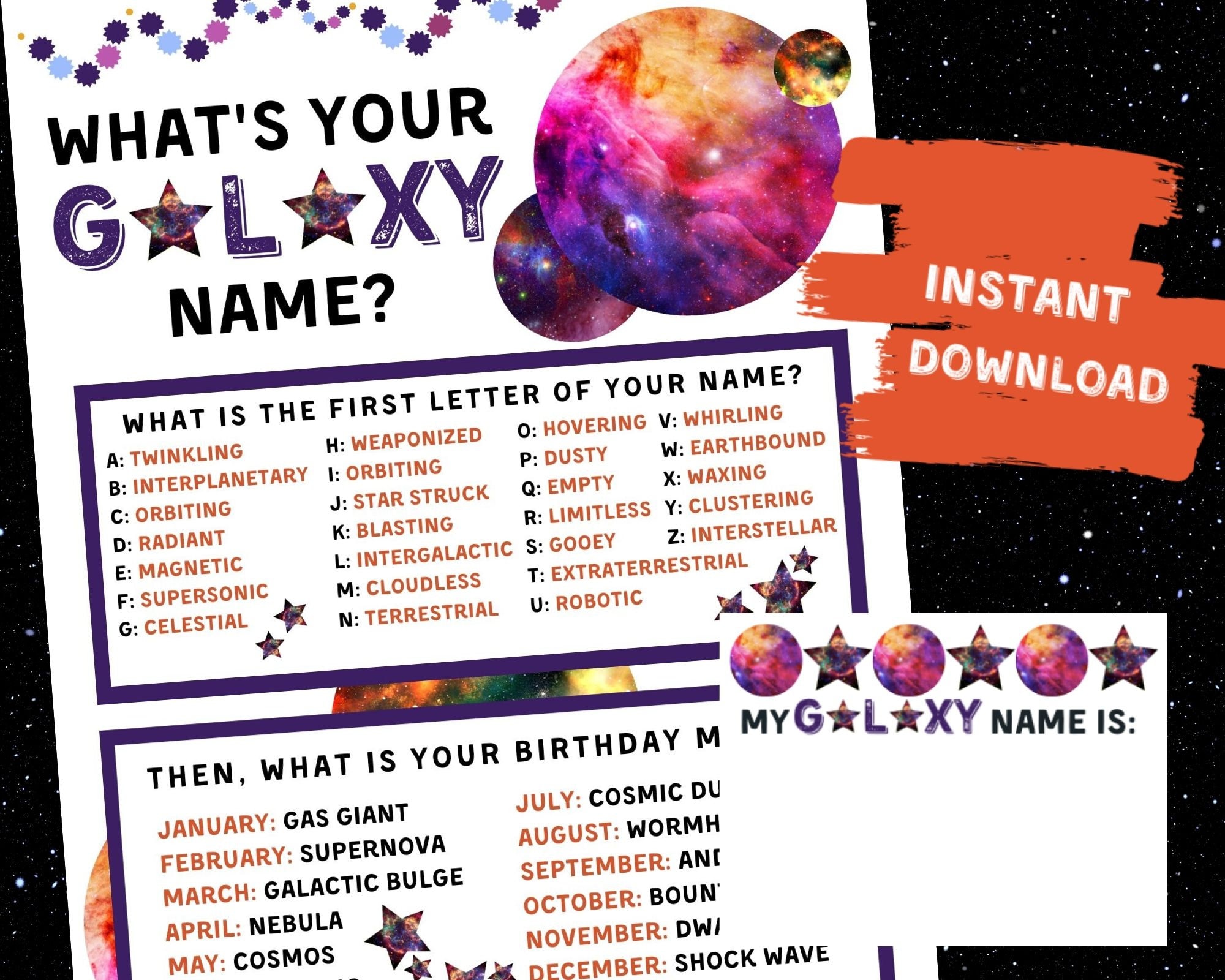 Space Birthday Party Game For A Party That Will Be Out Of This Etsy space-birthday-party-game-for-a-party-that-will-be-out-of-this-etsy