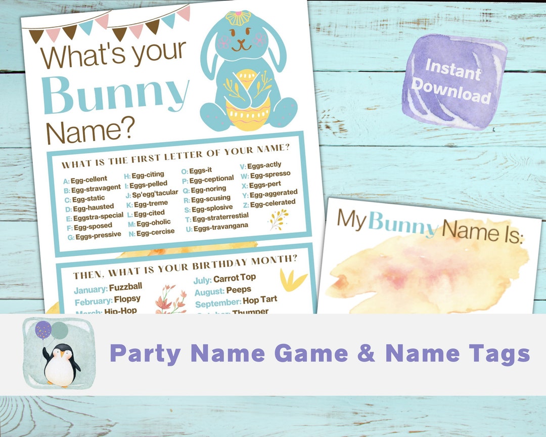 Easter Bunny Party Game | Virtual Easter Party Game | Family Easter ...