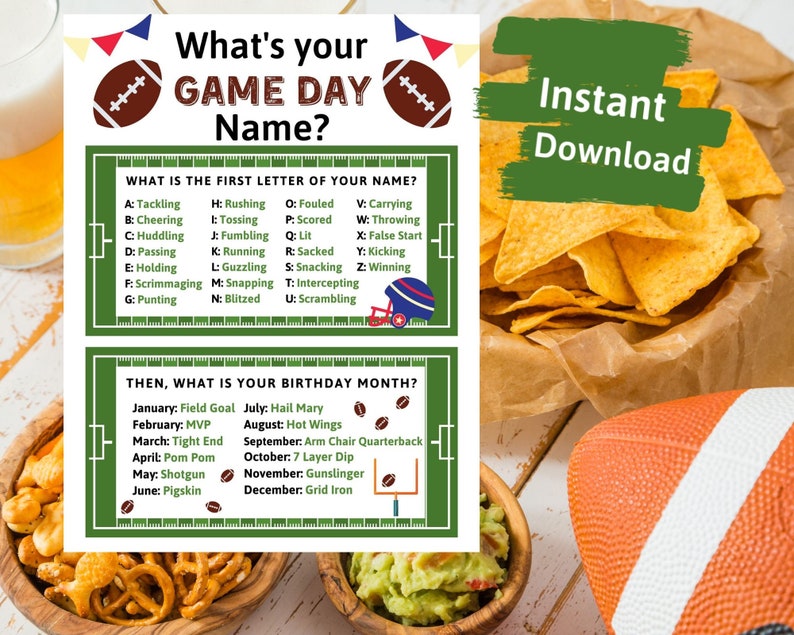 Football Party Game Game Day Party Fantasy Football Party Football ...