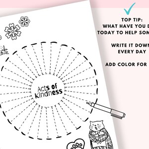 Acts of Kindness Journal for Kids | Kind Kid Ideas | Pay It Forward ...