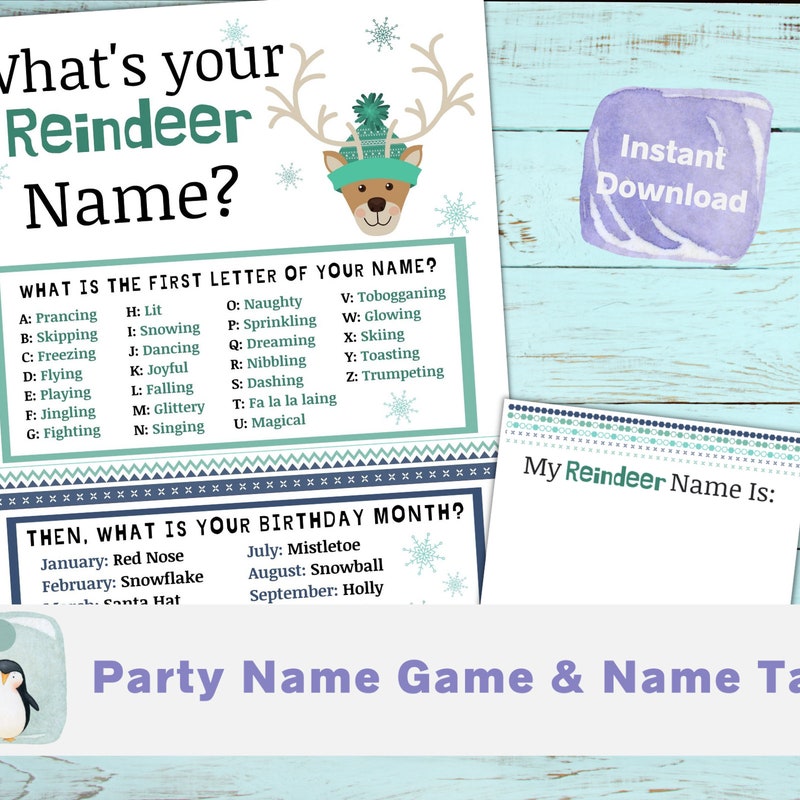 Reindeer Party - Etsy