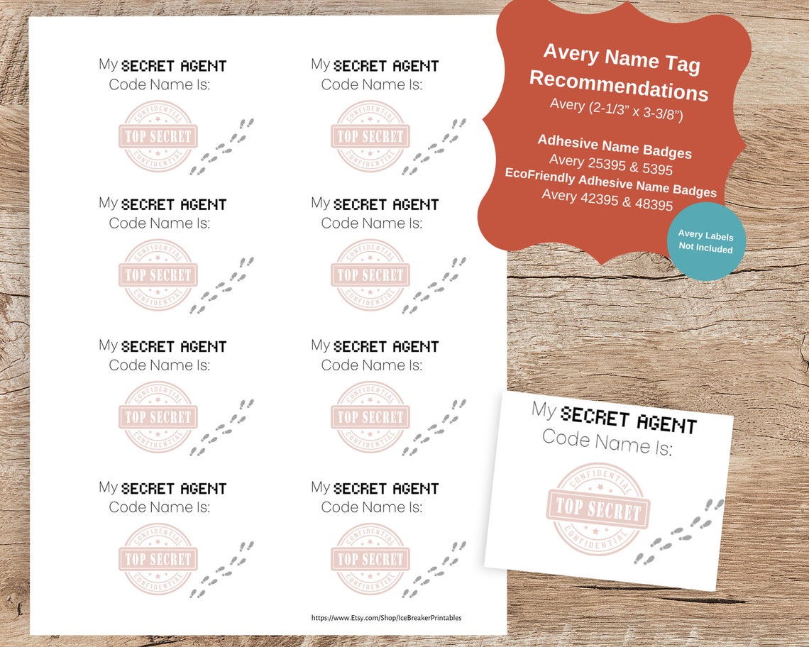 Secret Agent Party Game Spy Birthday Party Top Secret Party Detective ...