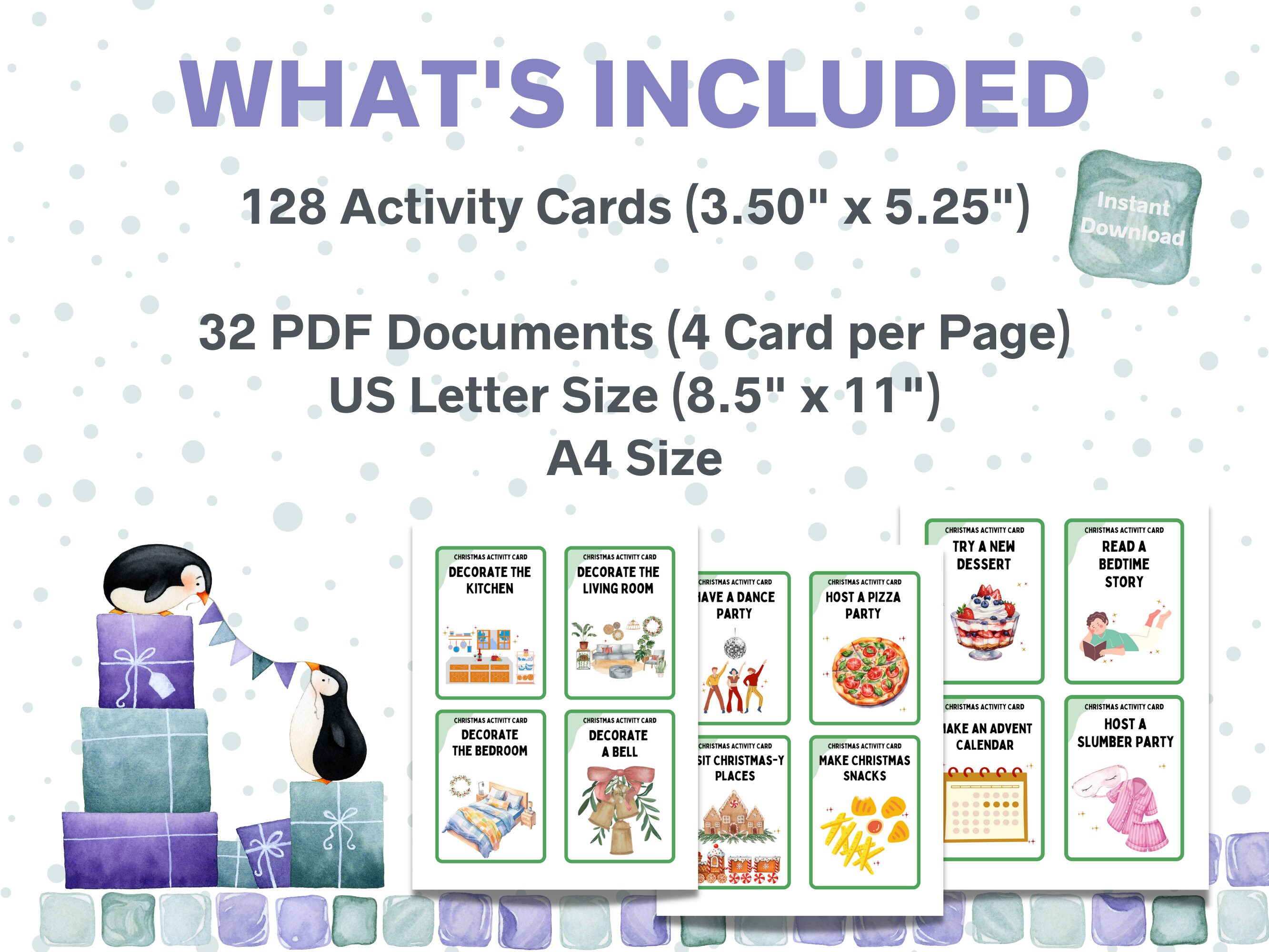 Christmas Advent Cards, Advent Activity Cards, Advent Cards for Kids ...