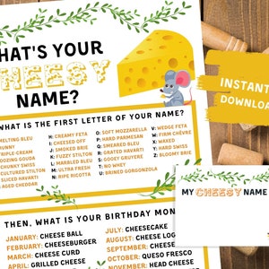 Cheese & Wine Party Game that will Make a Gouda Impression at | Etsy