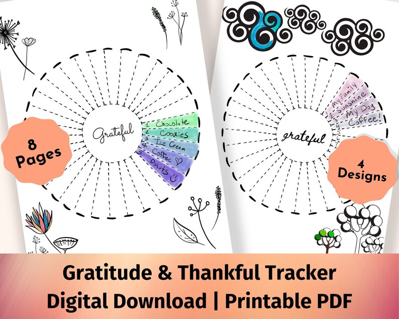 Gratitude Journal Printable | Digital Planner | Daily Gratitude Journal ...