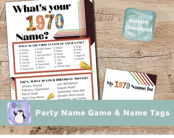 1971 Birthday Party Game | Etsy