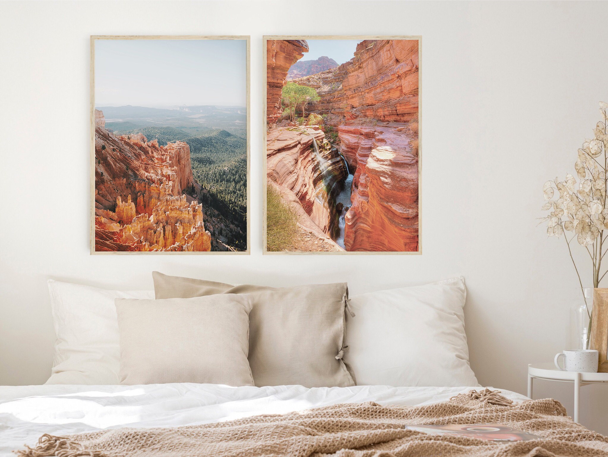 Grand Canyon Print Set, Arizona Desert Wall Art, Set of 2 Prints, Boho ...