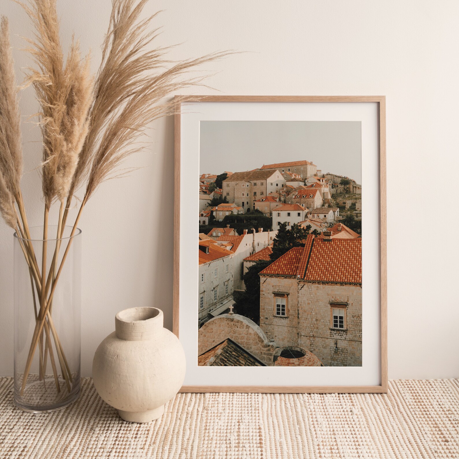 Dubrovnik Wall Art Croatia Print Red Roof Print | Etsy