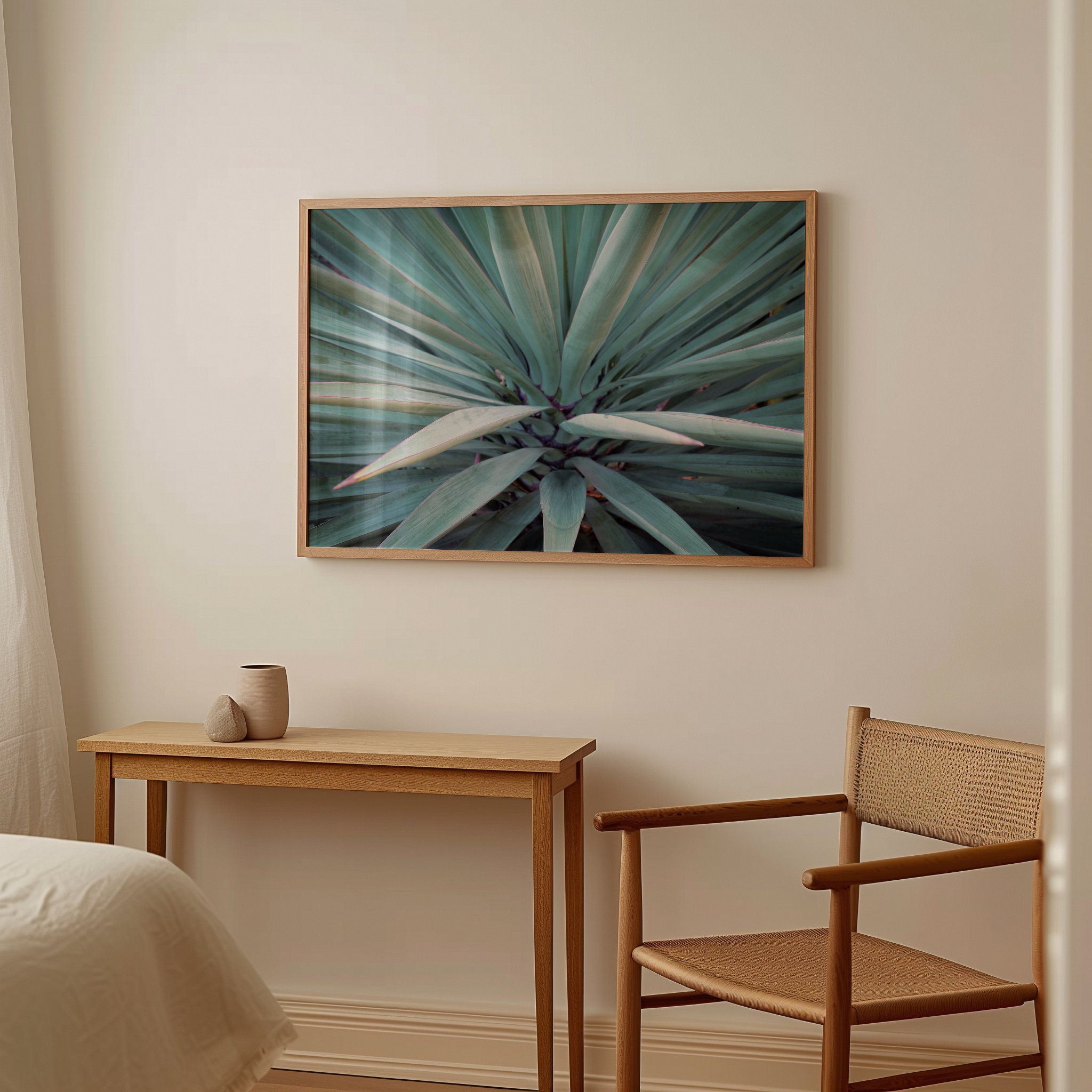 Blue Agave Print, Mexico Wall Art, Agave Farm Poster, Mexico Cactus ...