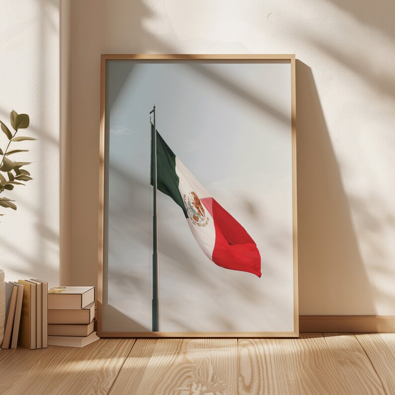 Mexico National Flag Print, Flag Photography, Mexico Wall Art, Mexico ...