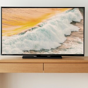 Summer Frame TV Art | Ocean Waves TV Art | Sunset Beach Print | Ocean ...