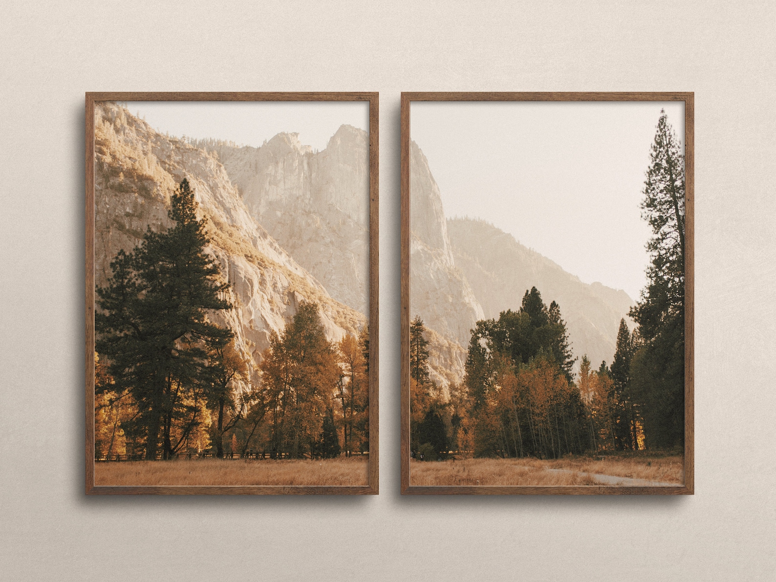 Autumn Forest Print Set Set of 2 Prints Forest Poster Set - Etsy